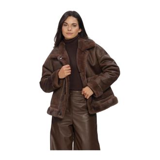 Arma Faje Kunstmink-Jacke - - Jackets - Damen - Braun - XL