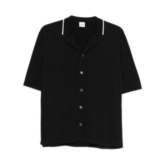Aspesi Homme, Chemises, Noir, Taille: M Cotton Polo