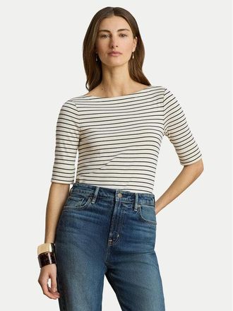 Lauren Ralph Lauren Bluse Judy 200P13919004 Creme Regular Fit