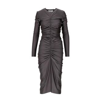 Philosophy di Lorenzo Serafini Elegantes- drapiertes Midikleid - - Dresses - Damen - Grau - XS