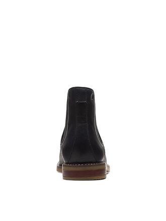 Clarks Mens Jaxen Chelsea Boots Black Shoes >
