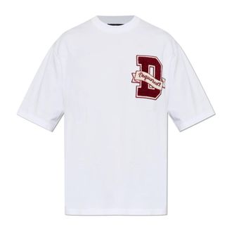 Dsquared2 T-Shirt Mit Logo-Patch - - Tops - Herren - Wei&szlig; - L