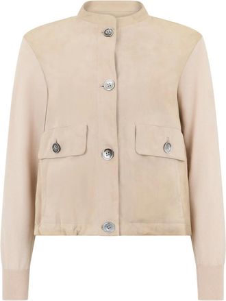 Moorer Femme, Vestes, Beige, Taille: 46 FR Manteaux