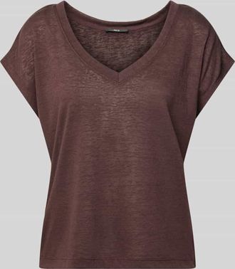 Zero T-Shirt aus Viskose-Mix mit V-Ausschnitt