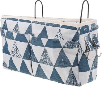 NUOBESTY Praktische Aufbewahrungstasche F&uuml;rs Bett aus Strapazierf&auml;higem Baumwoll Leinen H&auml;ngender Organizer f&uuml;r Studentenwohnheime Vielseitiger Beutel Zur Klei