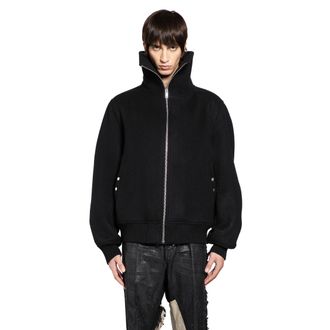 Rick Owens Blixa Dracucollar Wool Jacket