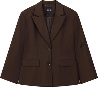 ALIX The Label Alix The Label, Femme, Vestes, Brun, Taille: 40 FR Blazer ajust&eacute; tiss&eacute;