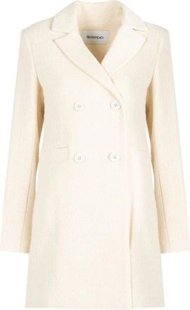 Silvian Heach Doppelreihiger Mantel - - Coats - Damen - Beige - 3XS