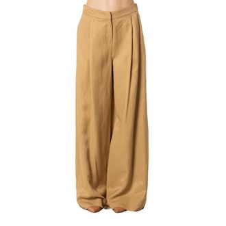 Jijil Pantalon Large en Viscose et Lin - Femme - Pantalons - Beige - Taille: 42 FR