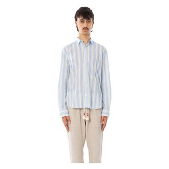 MC2 Saint Barth Homme, Chemises, Multicolore, Taille: XL Sikelia Big Stripes Shirt