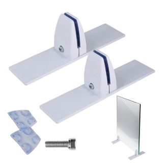 Generico Kaminschirm-St&auml;nder, 2 St&uuml;ck, verstellbare F&uuml;&szlig;e mit stabilem Clip, f&uuml;r den Innenbereich, f&uuml;r kaltes Wetter, Thanksgiving, Weihnachtsfeier, Schutz