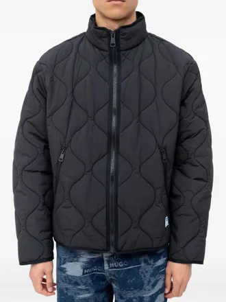 HUGO BOSS veste matelassée à fermeture zippée - Noir