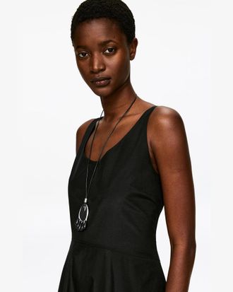 Arket Lederband Mit Anh&auml;nger -Silberfarben