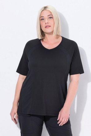Ulla Popken T-Shirt Funktionsshirt schnelltrocknend Halbarm recycelt