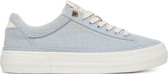 Tommy Hilfiger Sneakers Tommy Hilfiger Th Foxing Platform Washed Canvas FW0FW09172 Himmelblau
