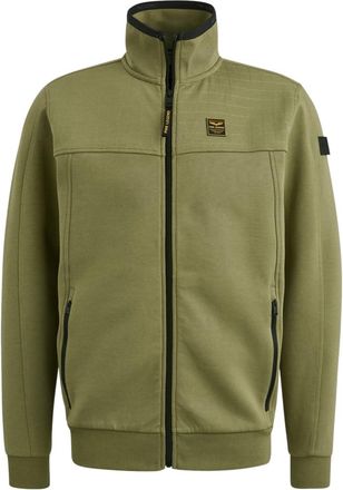 PME Legend Zip Jacket Spacer Look Sweat - Herren Sweatjacke, Gr&ouml;&szlig;e:L, Farbe:loden green