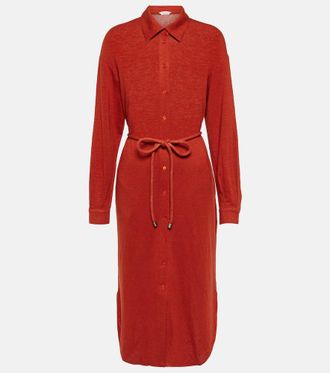Max Mara Robe midi Leisure Bormida en lin mélangé