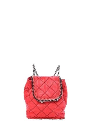 Stella McCartney Red Mini Falabella Backpack Size S
