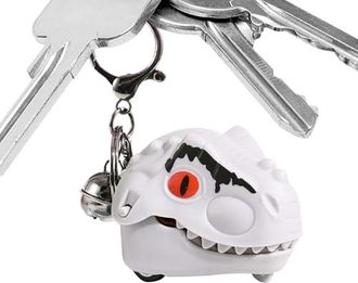 Generico Dinosaur Keychain Bulk - Christmas Dinosaur Key Fob | Biting Finger Cute Titan Keychain, Keyholder For Purse Wallet Luggage Rearview Mirror Handbag Tr