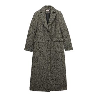 Oltre Langer Fischgr&auml;tenmantel - - Coats - Damen - Grau - XL