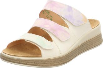 Think Damen Meggie Lederfutter Hausschuh, Ivory/Kombi 1020, 42 EU