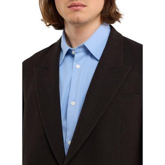 Saison 1865 Veste de costume droite unie en laine vierge