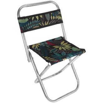 BESPORTBLE Klappbarer Campingstuhl mit R&uuml;ckenlehne Faltbarer Leichter Outdoor Hocker aus Edelstahl und Oxford Gewebe Tragbarer Grillstuhl bis 90 kg Kompakter Sit