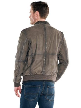 Engbers Lederjacke Herren Lederjacke, Oliv