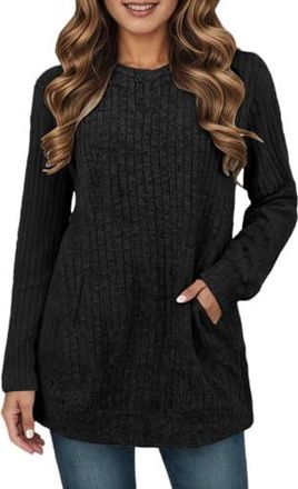 Generic Pull Noir Et Blanc Femme sans Rose Friends Rond D&eacute;bardeur 1 Couleur Framboise Aubergine Cintr&eacute; Mariniere C&ocirc;tel&eacute; Cuire &Eacute;paisse Decollete Originale &Eacute;cla