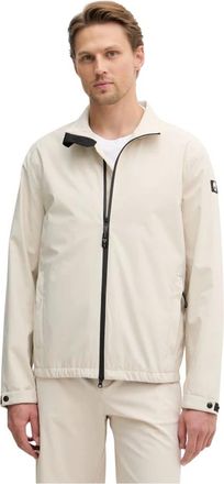 Guess Homme, Vestes, Beige, Taille: XL Veste coupe-vent &agrave; fermeture &eacute;clair avec logo