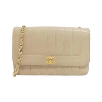 Chanel Pre-owned Lammfell Umh&auml;ngetasche - - Pre-owned - Damen - Beige - ONE SIZE