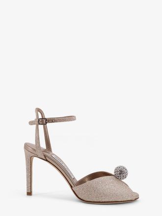 Jimmy Choo London Sacora glitter effect leather sandals - JIMMY CHOO - gender_Woman