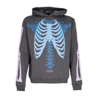 Phobia Archive Bones Hoodie - - Sweatshirts & Hoodies - Herren - Grau - XL