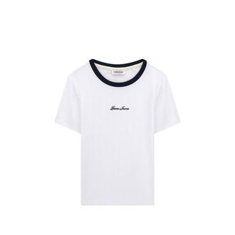 Guess T-shirt broderie logo &agrave; col rond