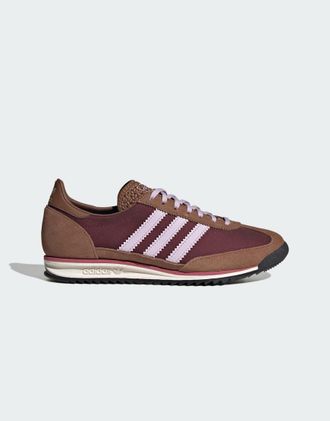 adidas Originals Sl 72 OG - Chaussures - Bordeaux/lavande glac&eacute;-Marron