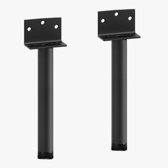 Generic Sofa Beistelltisch F&uuml;&szlig;e, 2er-Set Verstellbare M&ouml;belbeine Aus Metall, Mit Schrauben F&uuml;r Schrank- Und Tischbeine, Kommoden, Betten, St&uuml;hle, Schr&auml;nke(Sch