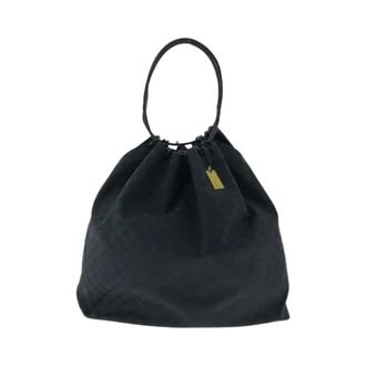 Gucci Sac Seau en Toile Pre-owned - Femme - Pre-owned - Noir - Taille: ONE Size