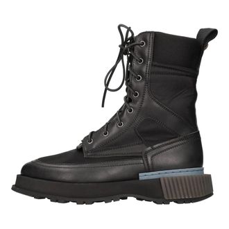 Buttero Kn&ouml;chelhohe Stiefel aus Leder und Stoff - - Shoes - Herren - Schwarzk - 42 EU