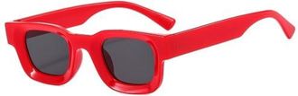 Generic Lunettes De Soleil Carr&eacute;es &Agrave; Petite Monture For Hommes, For Les Vacances, F&ecirc;tes Et D&eacute;placements(Red)
