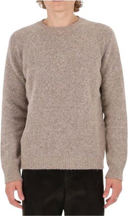 Roberto Collina Pull &agrave; col rond - Homme - Pulls - Brun - Taille: M
