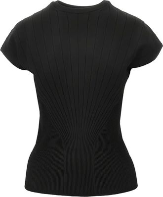Sportmax ribbed top - Schwarz