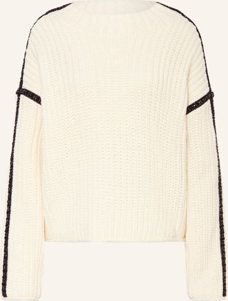 Marc Aurel Marc Aurel Pullover Mit Schmucksteinen weiss
