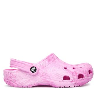 Crocs Pantoletten Crocs Classic Watercolor Marbled Clog 211583 Rosa