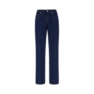 7 For All Mankind Low Straight - - Jeans - Damen - Blau - W26