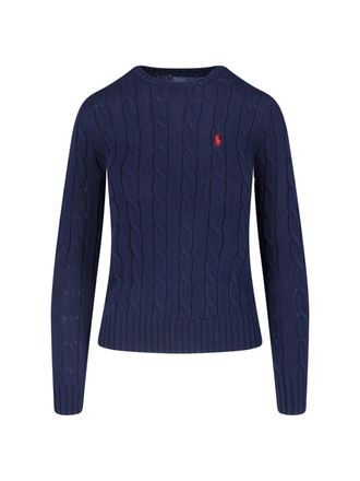 Polo Ralph Lauren Cable Knit Logo Sweater