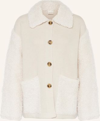 Marella Kastenjacke Im Materialmix weiss