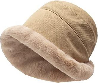 Generic Chapeaux dhiver pour homme et femme - Doublure douce et chaude - En tricot - Bonnet de ski à revers - Chapeau fou en toile, kaki, Taille unique