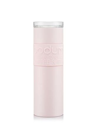 Bodum TRAVEL MUG Vakuum-Reisebecher, Edelstahl, 0,6 l, 20 oz, rosa