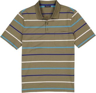 Maerz MAERZ Muenchen Herren Polo-Shirt grün gestreift