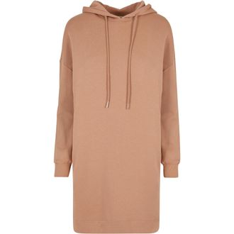 Urban Classics Hoodie-Kleid Baumwolle aus biologischem Anbau f&uuml;r Damen (Ambra)